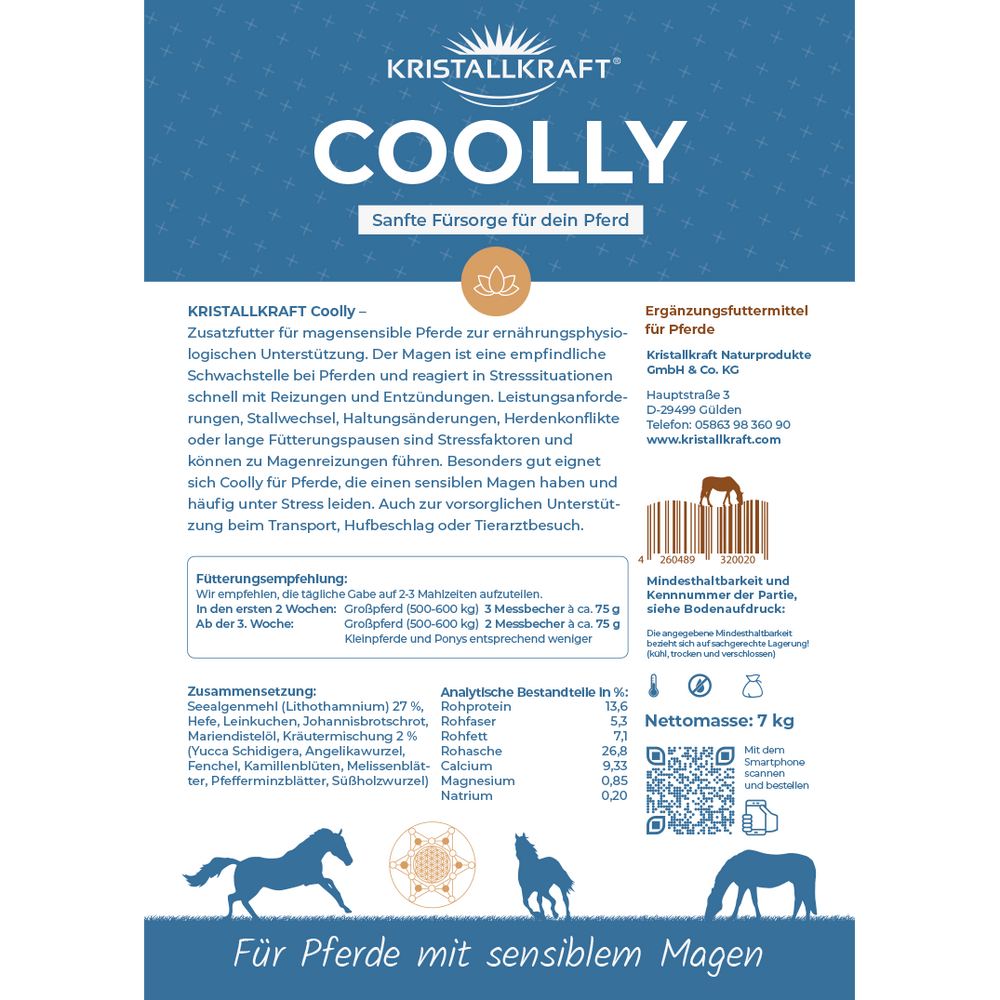 Kristallkraft Coolly ⇒ Die Sanfte Fürsorge für Dein Pferd!