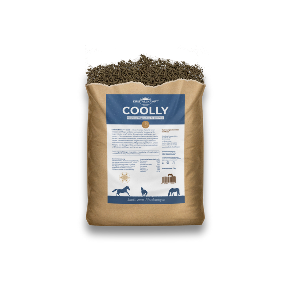 Kristallkraft Coolly ⇒ Der natürliche Magenschutz für Dein Pferd!